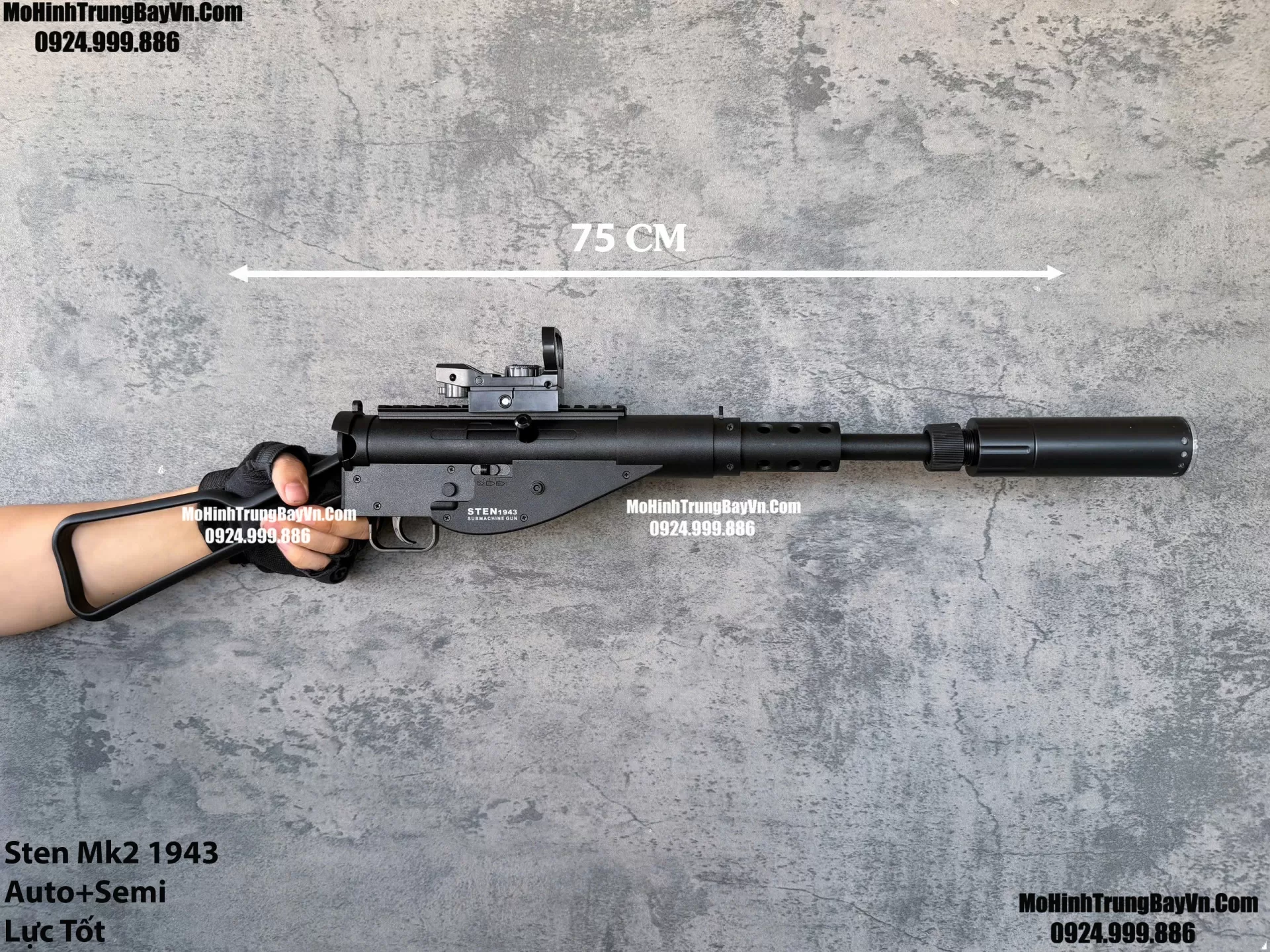 Súng Đạn Thạch Sten 1943 Mk2 Blowback 2 Chế Độ Auto Semi Full Phụ Kiện ...